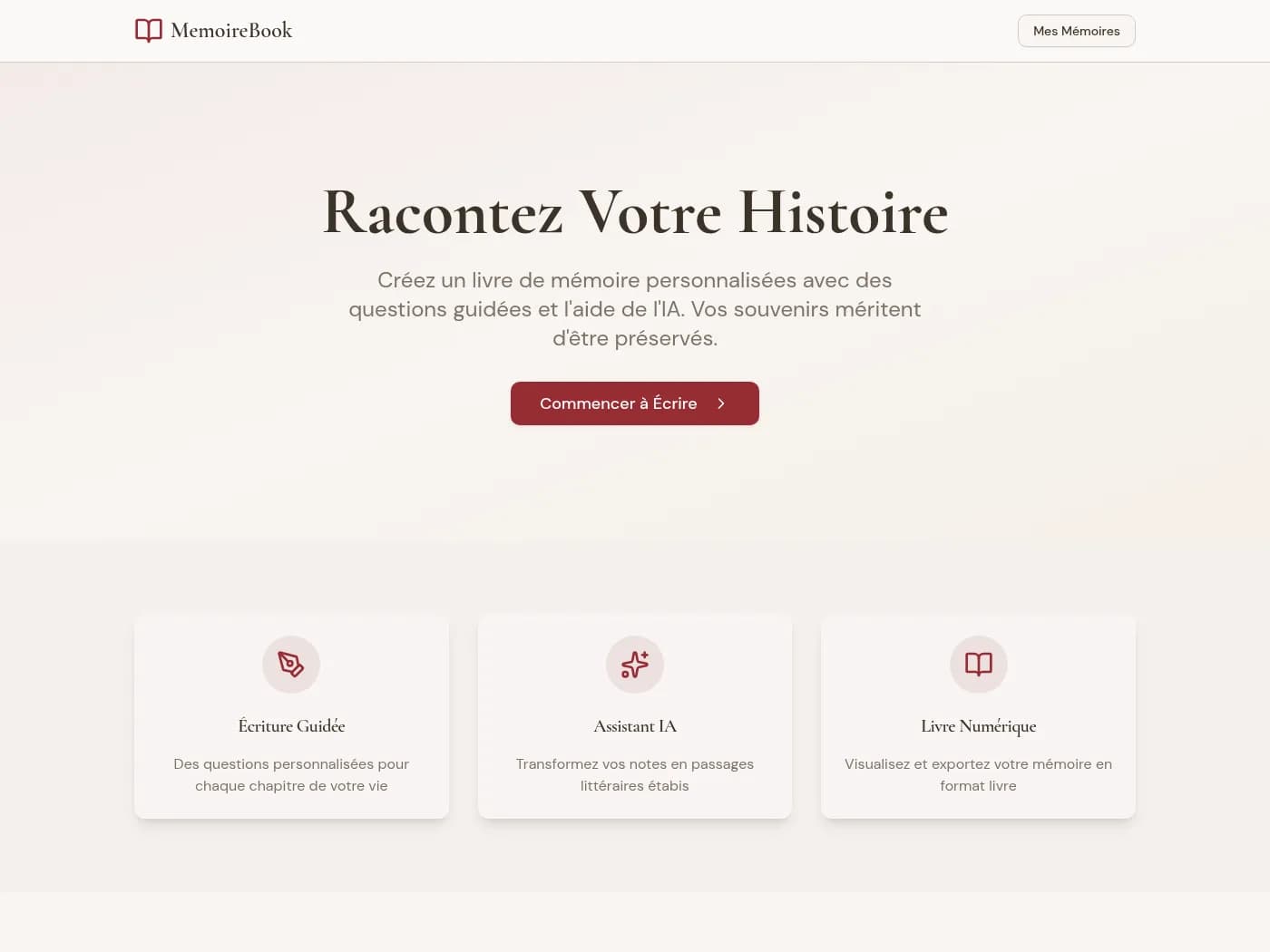 MemoireBook Generator
