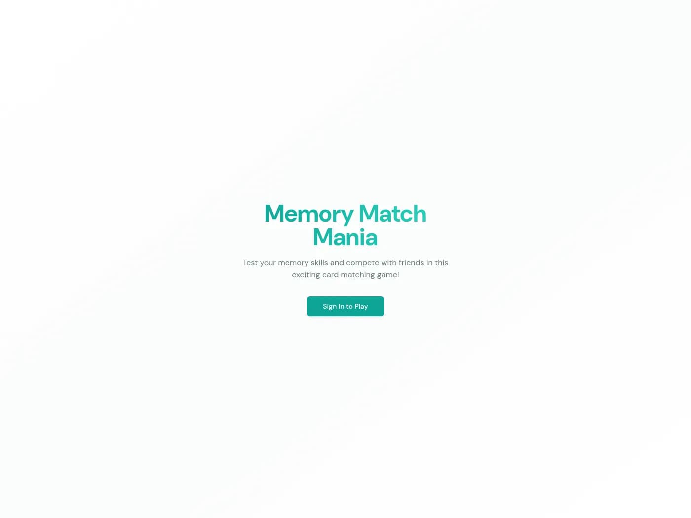 Memory Match Mania