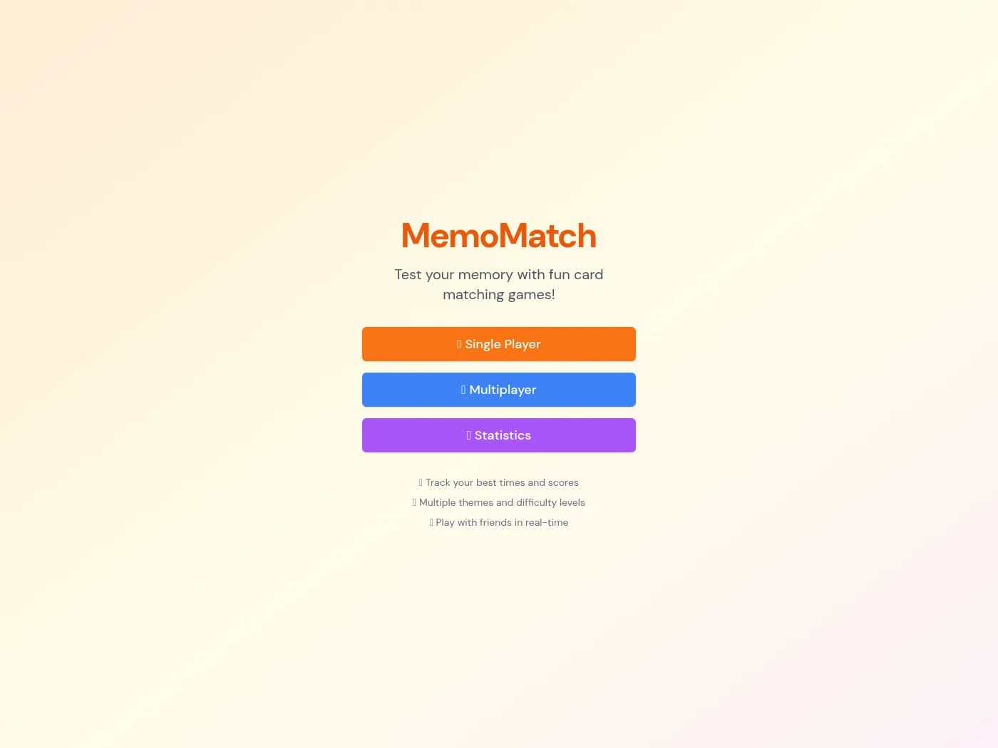 MemoMatch Game