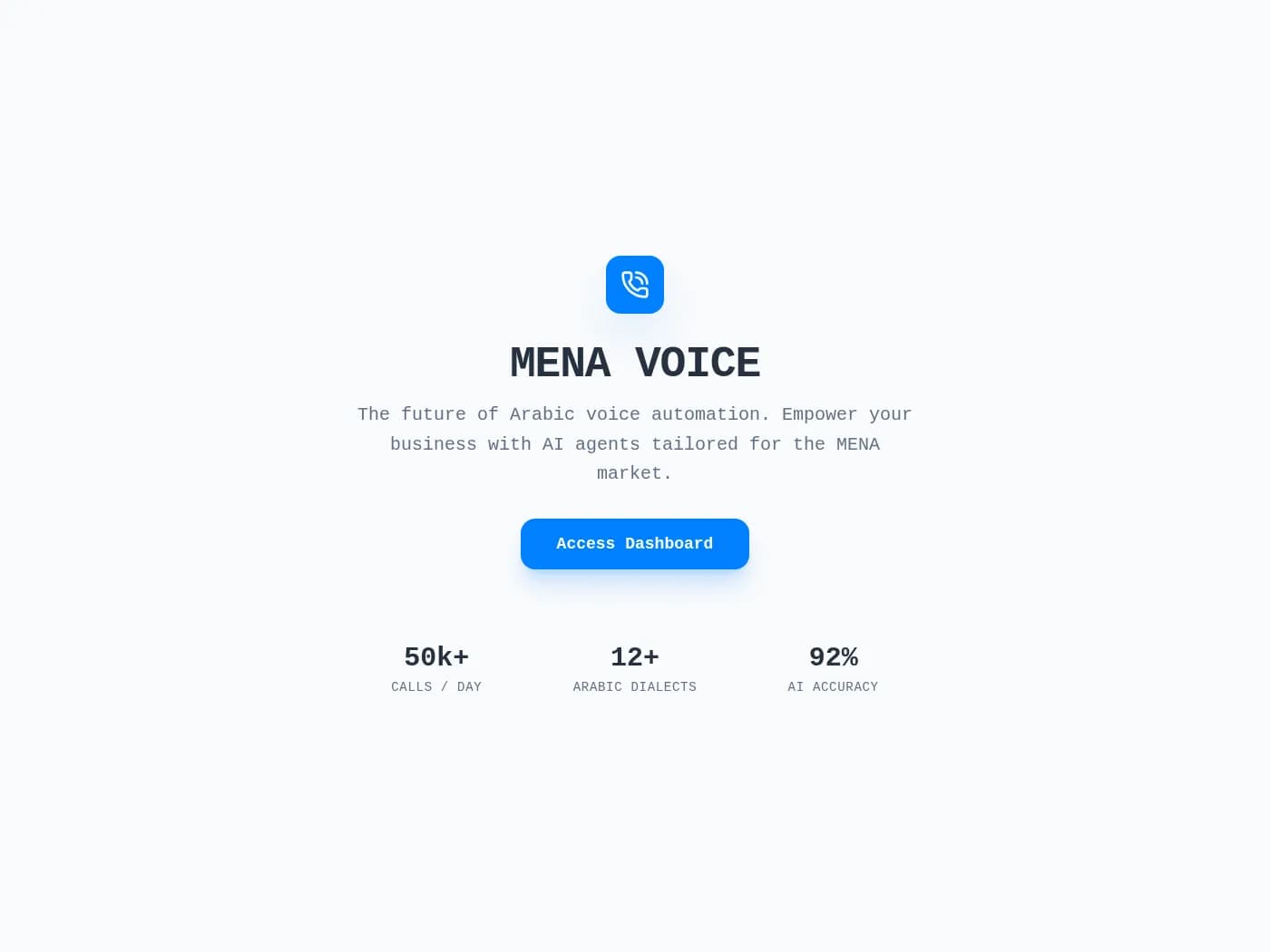 MENA Voice Dashboard