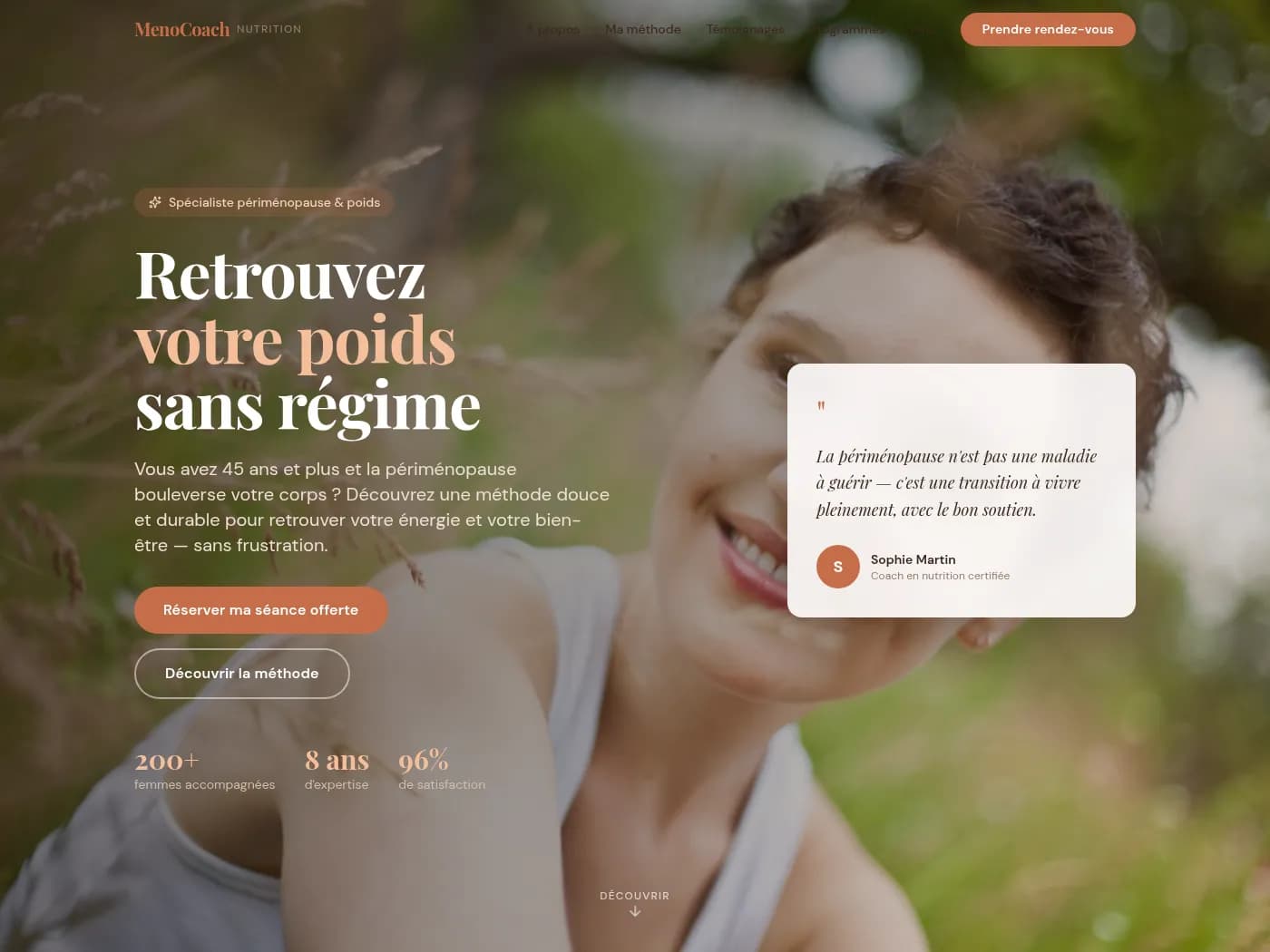 MenoCoach Nutrition Site