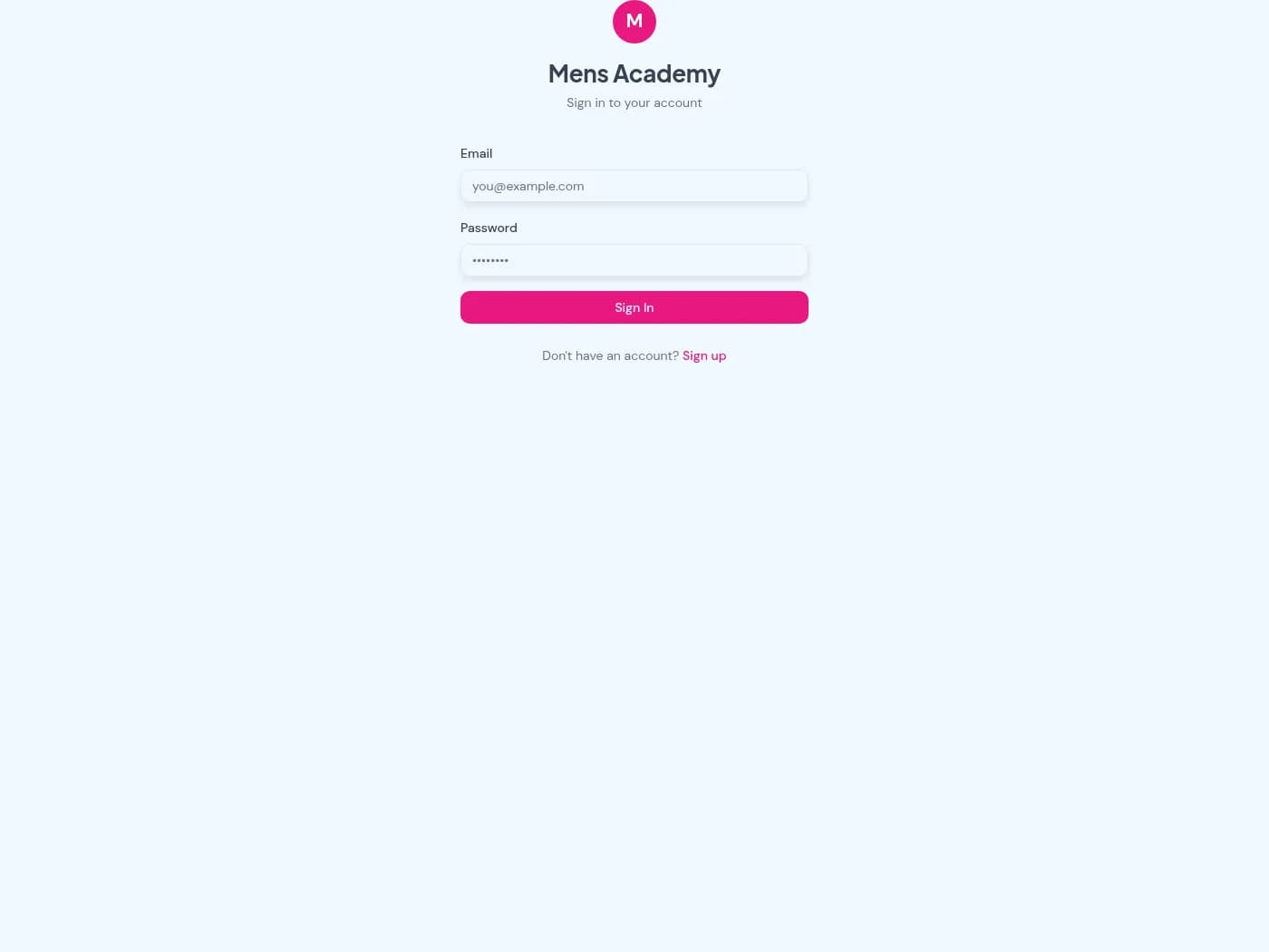 Mens Academy Auth Fix