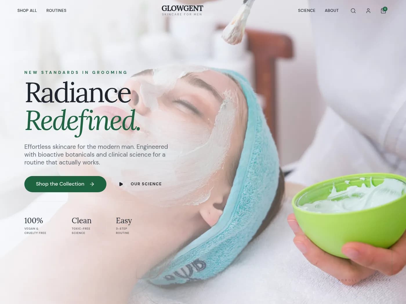 GlowGent Skincare Site