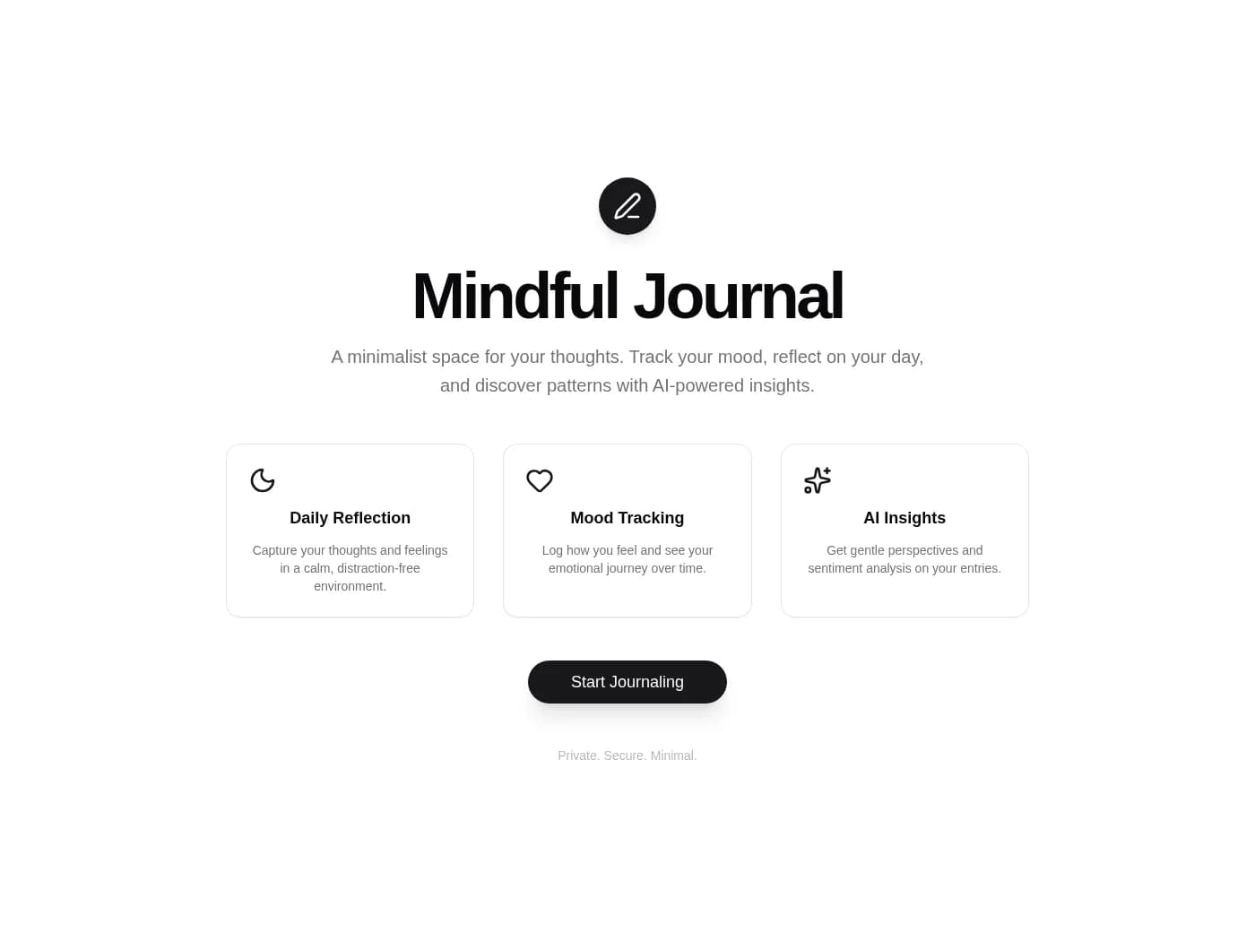 Mental Health Journal App