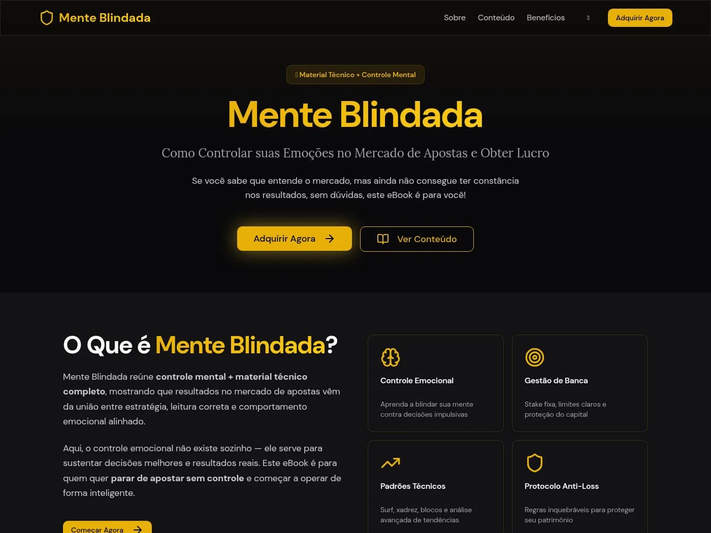 Mente Blindada Betting Guide