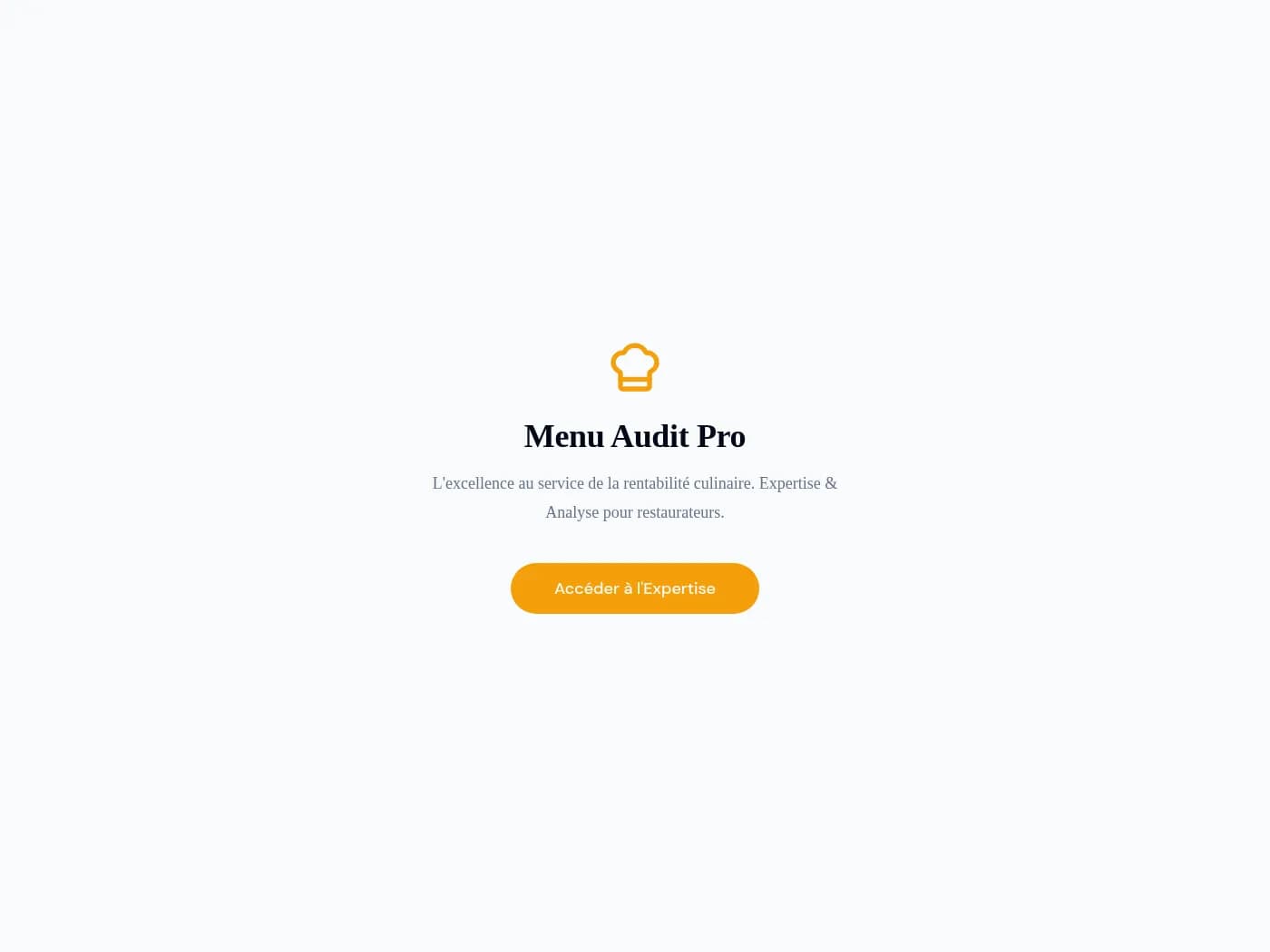 Menu Audit Pro