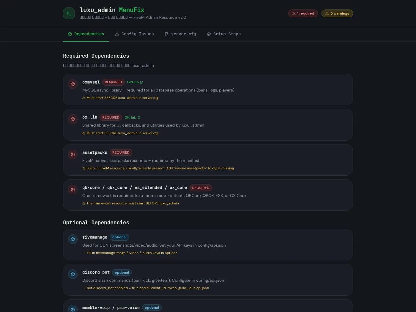 MenuFix Utility