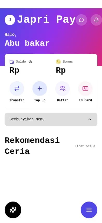 Fitur Menu Ceria