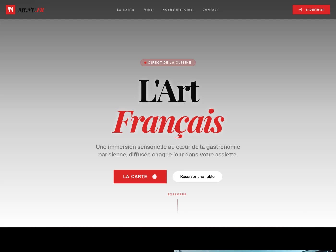 Menue Français