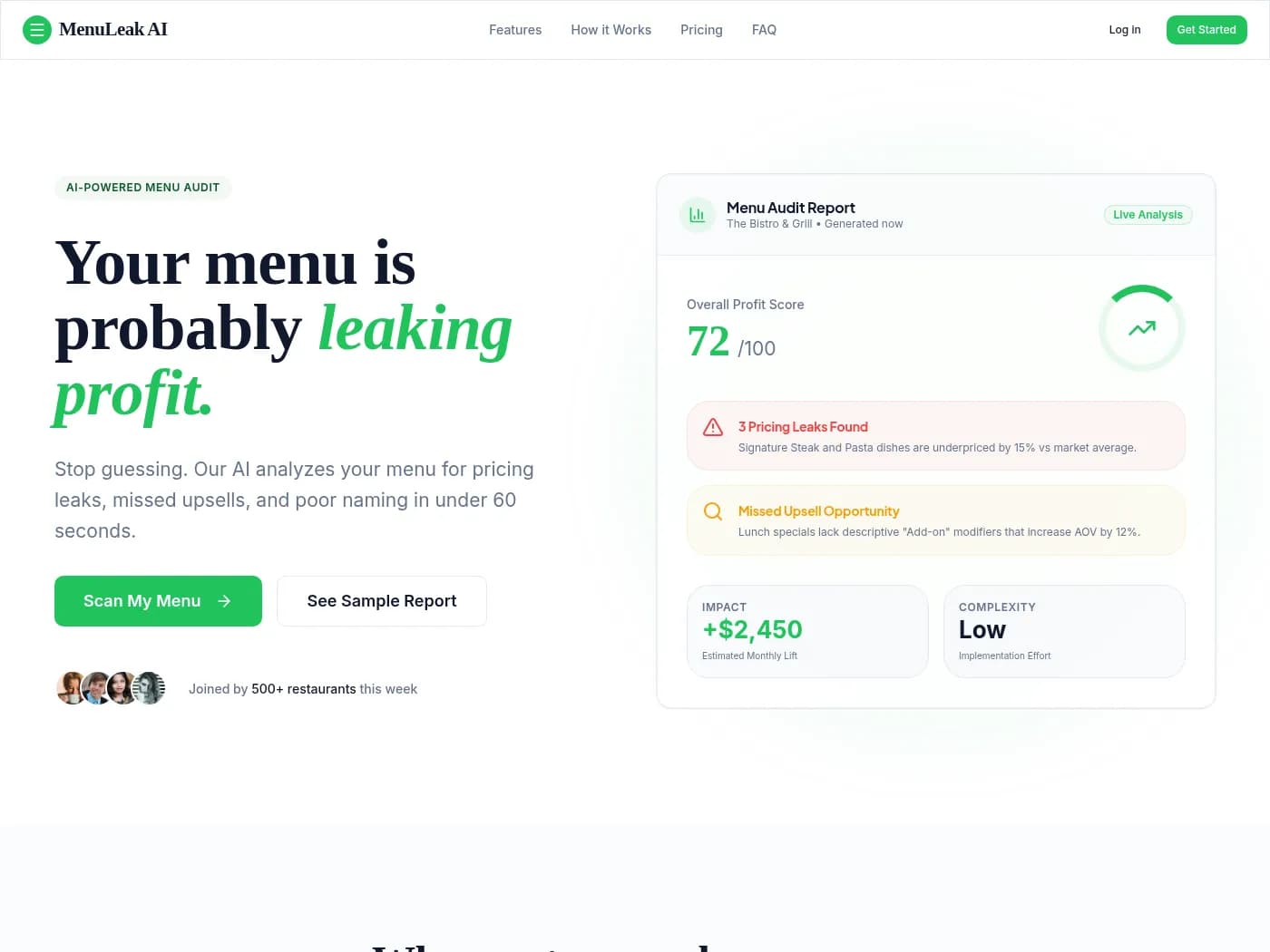 MenuLeak AI