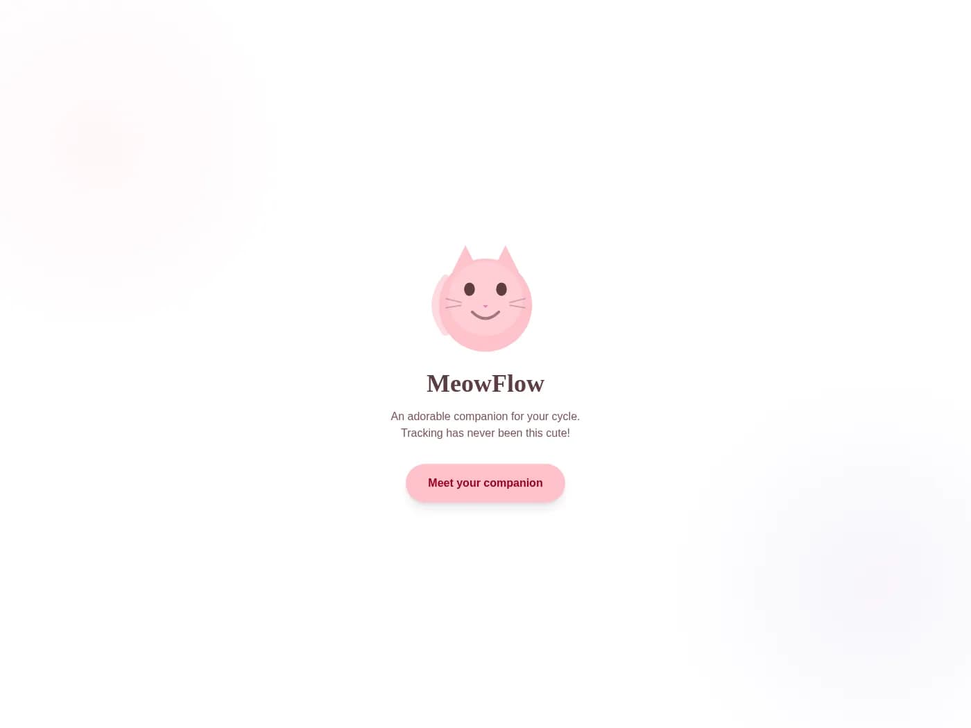 MeowFlow Period Tracker