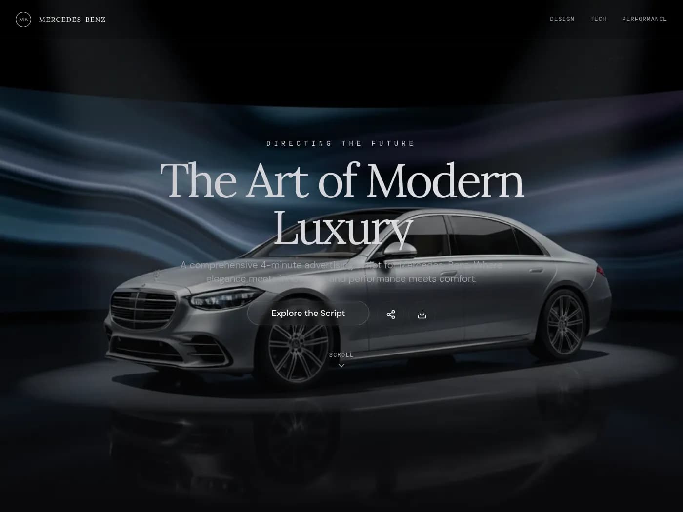 Luxury Mercedes Video Script