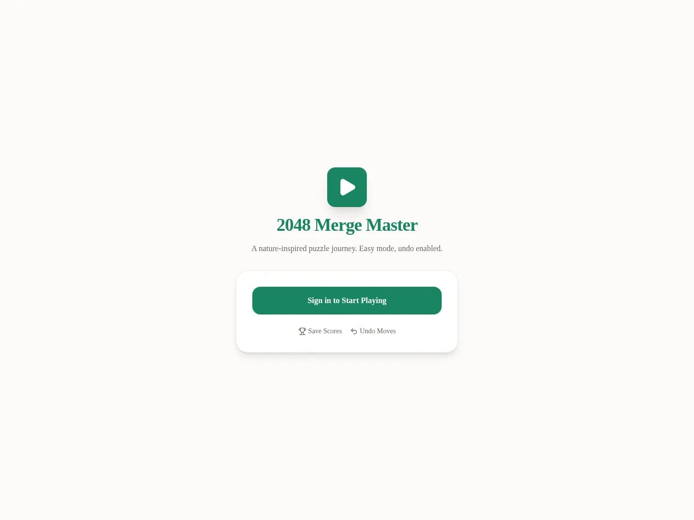 2048 Merge Master