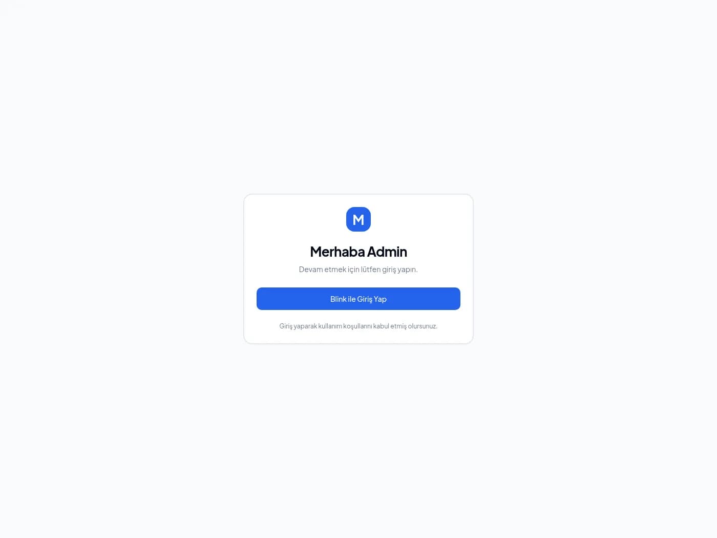 Merhaba Admin Panel