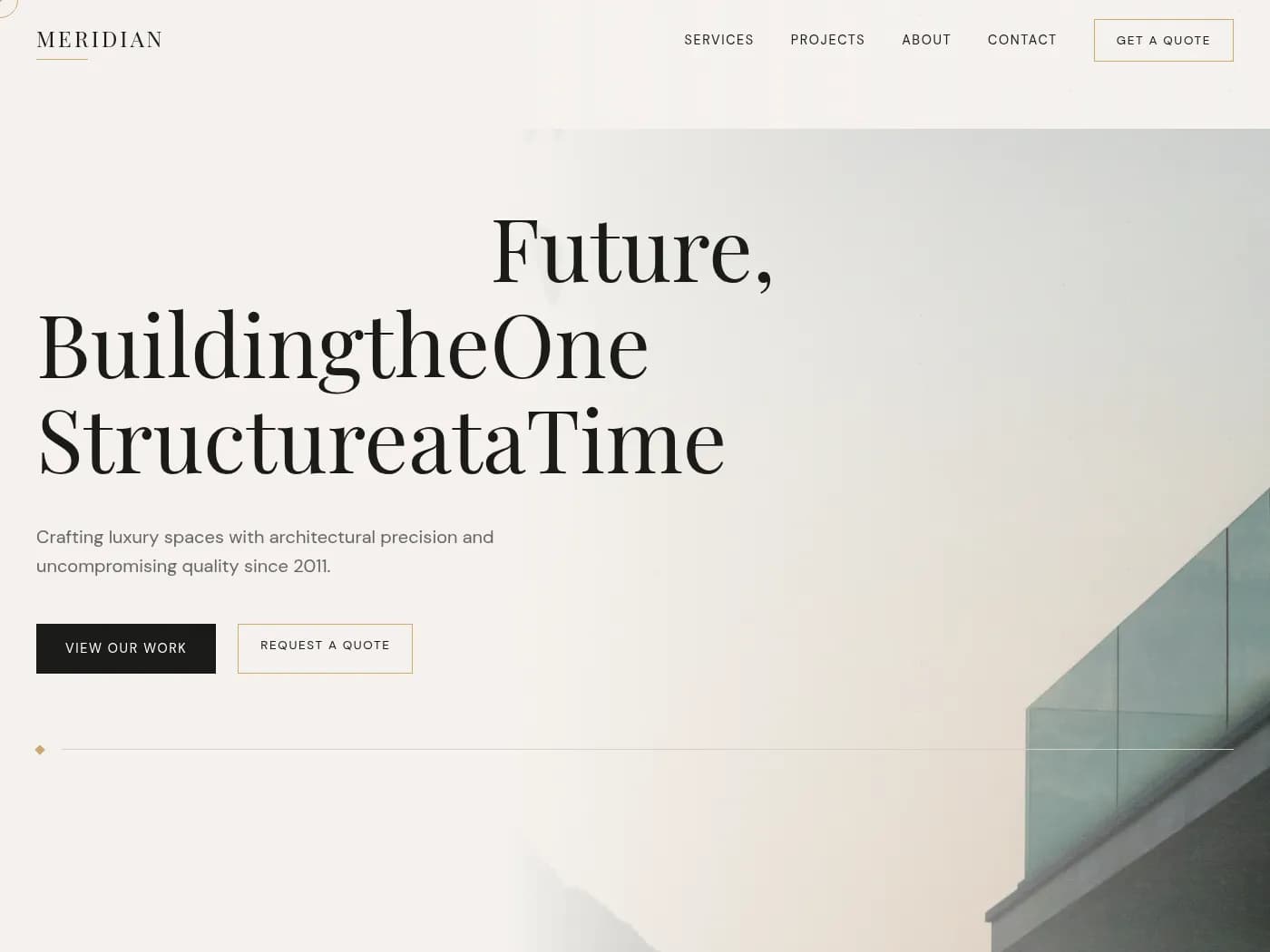 Meridian Build Co. Site