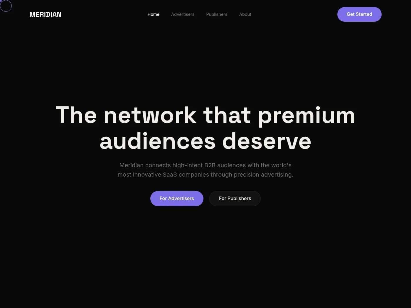 Meridian Luxury Ad Network