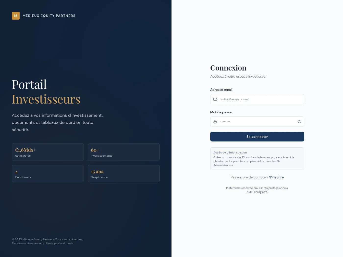 Mérieux Partners Portal
