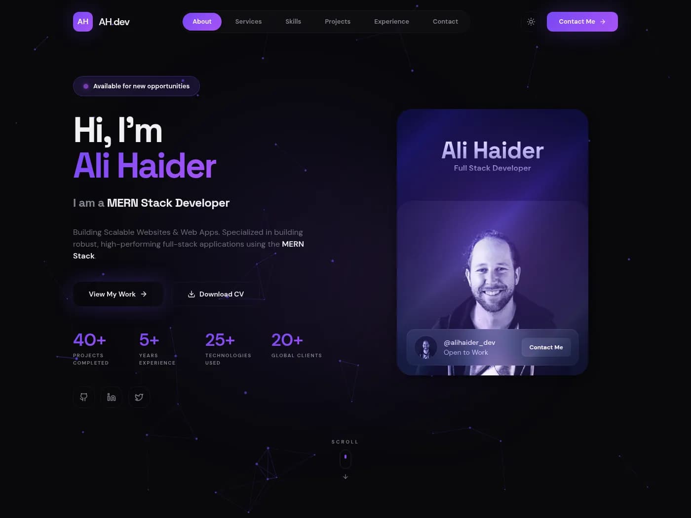MERN Dev Portfolio