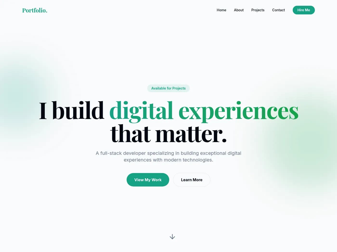 MERN Portfolio Pro