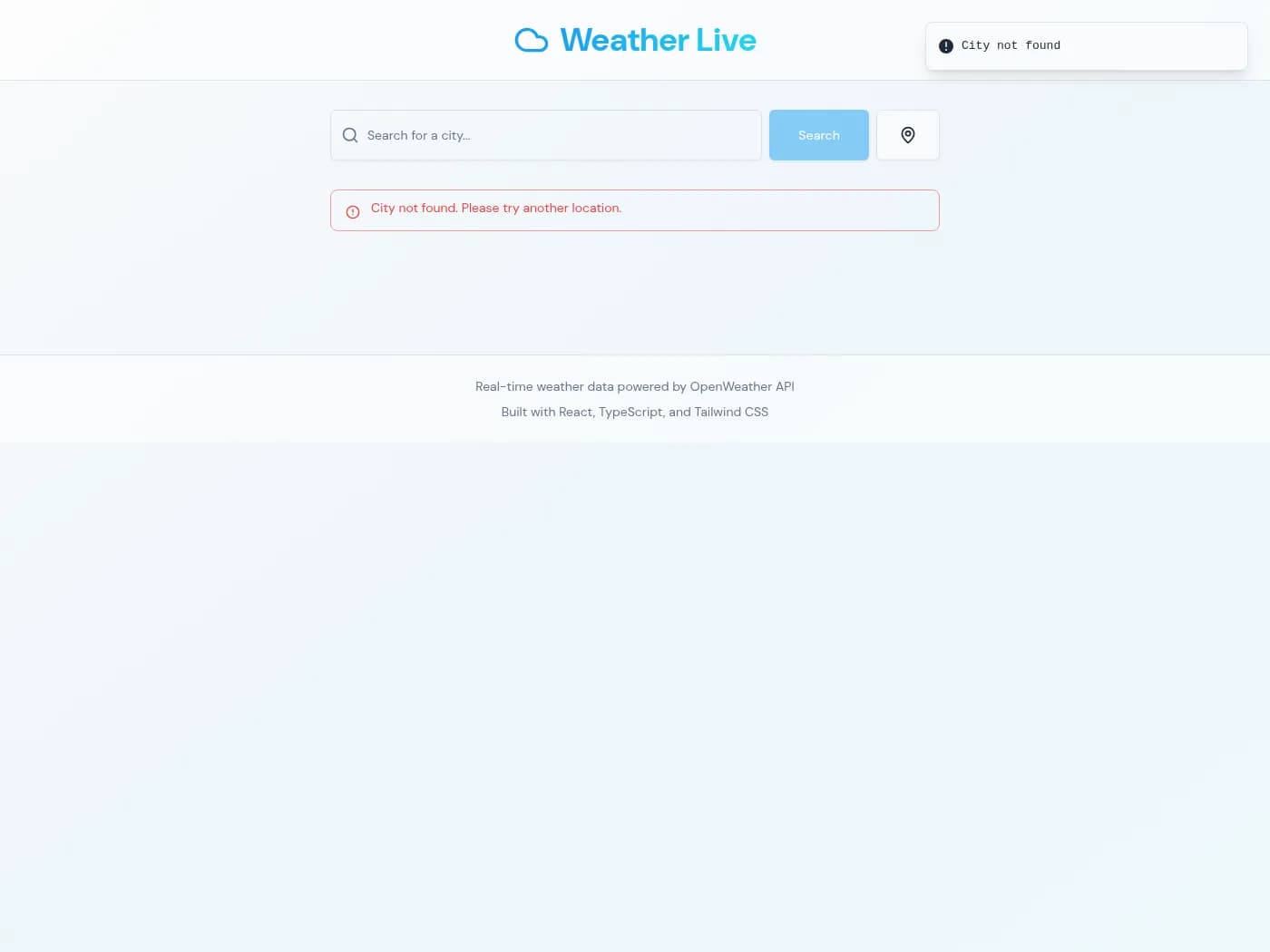 MERN Weather Live
