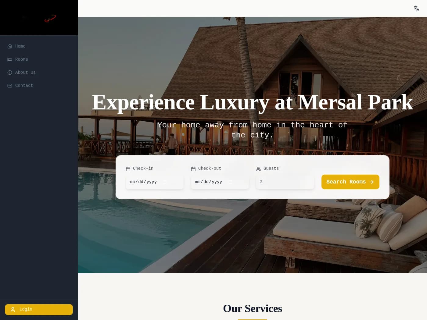 Mersal Park Booking Site