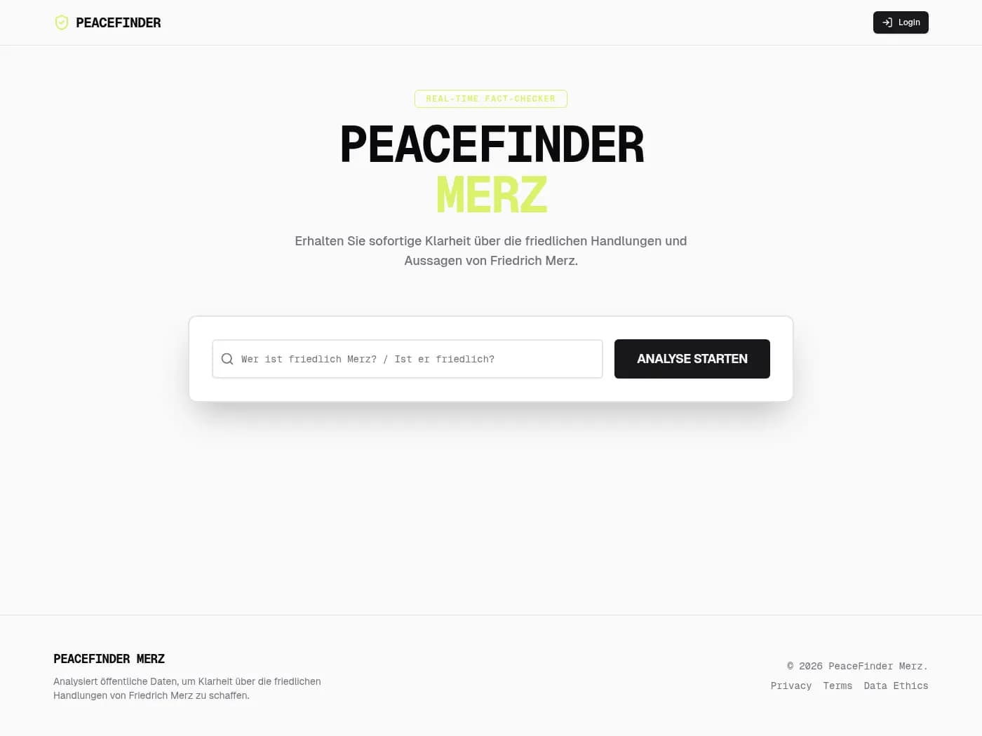 PeaceFinder Merz
