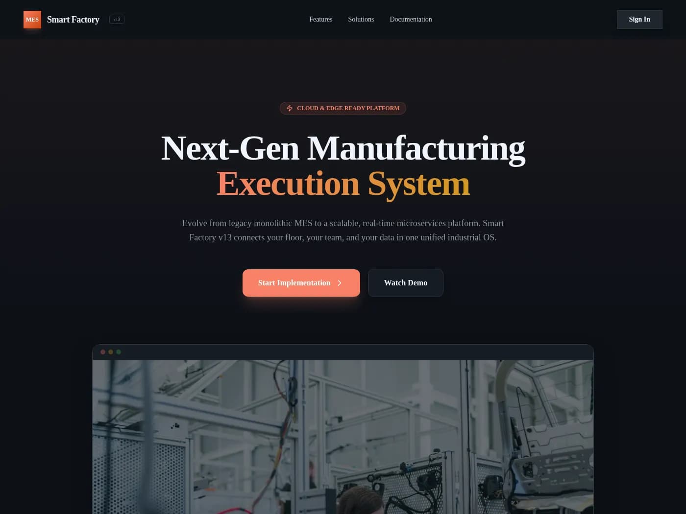Smart Factory MES v13