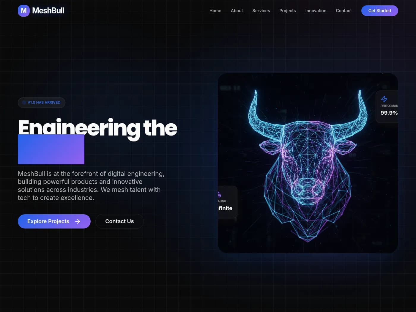 MeshBull UI Website