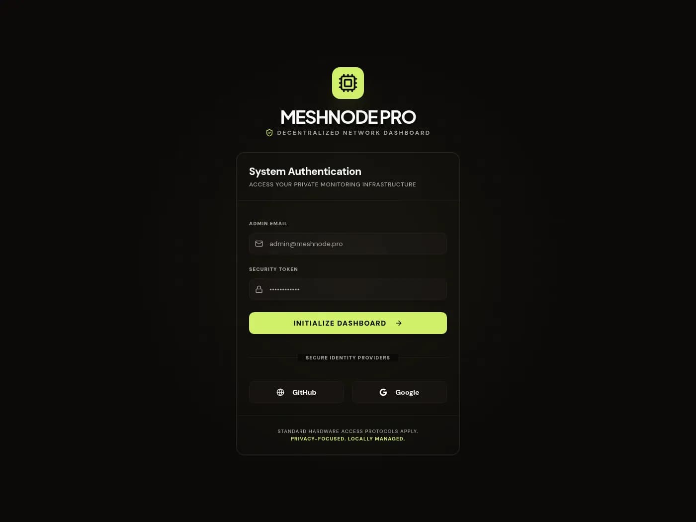 MeshNode Dashboard Pro