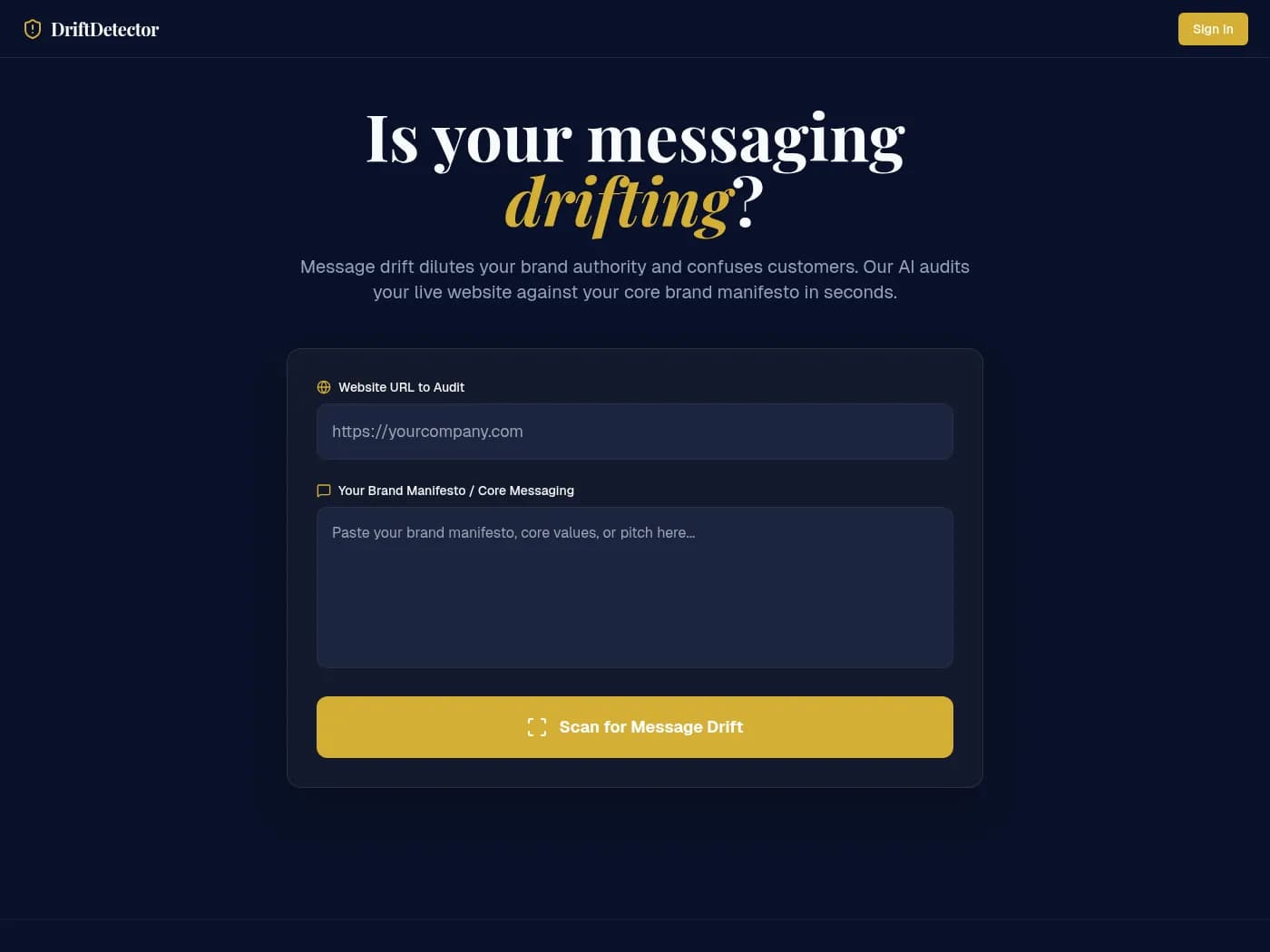 Message Drift Detector