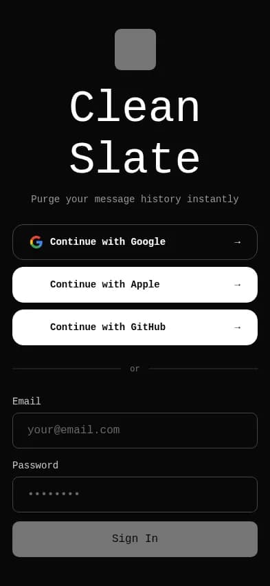 Message Purge App