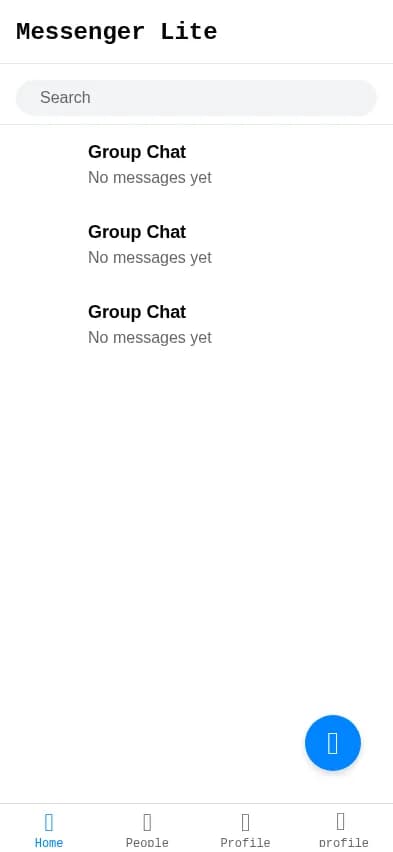 Messenger Lite Clone