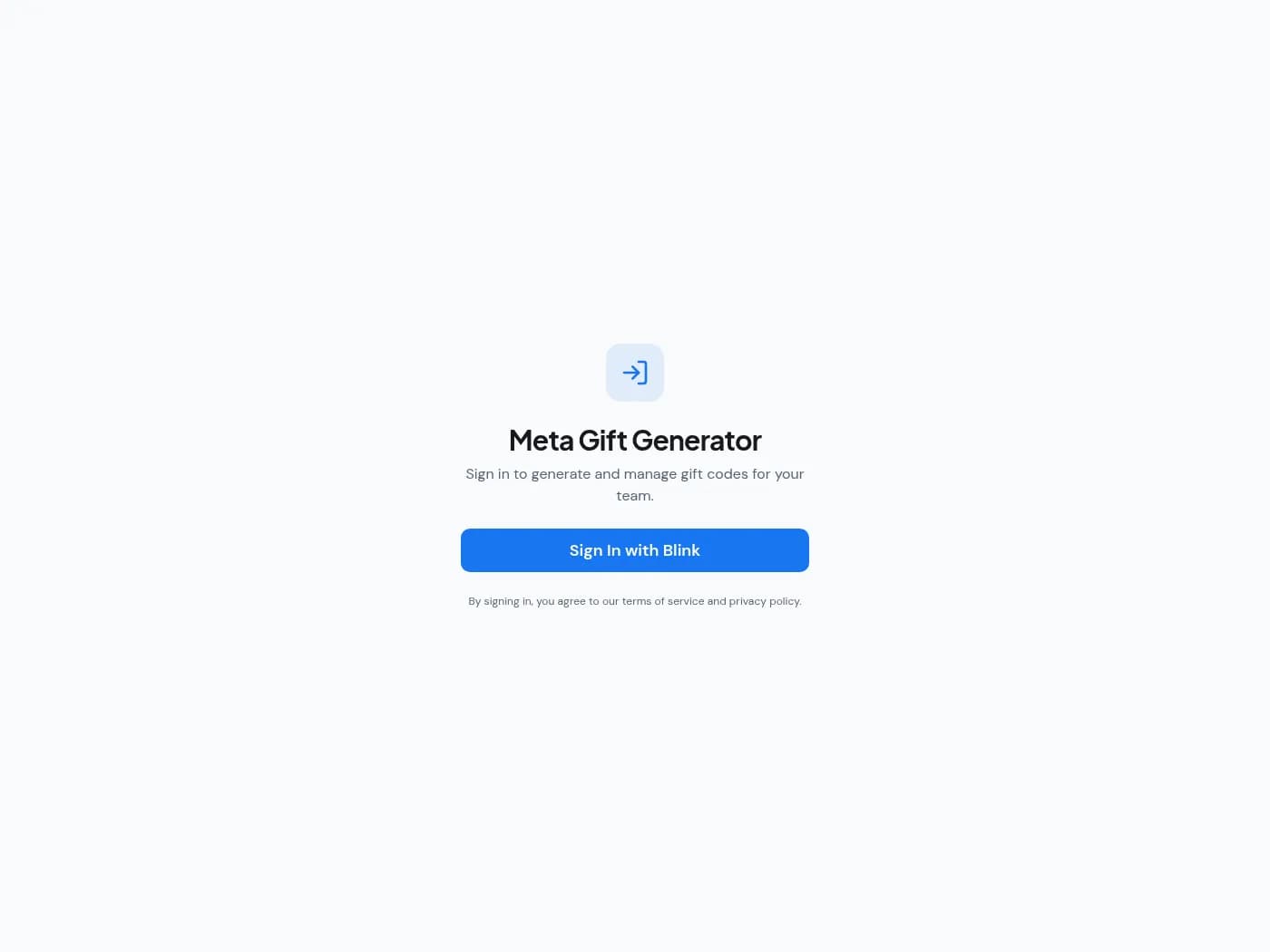 Meta Gift Code Generator