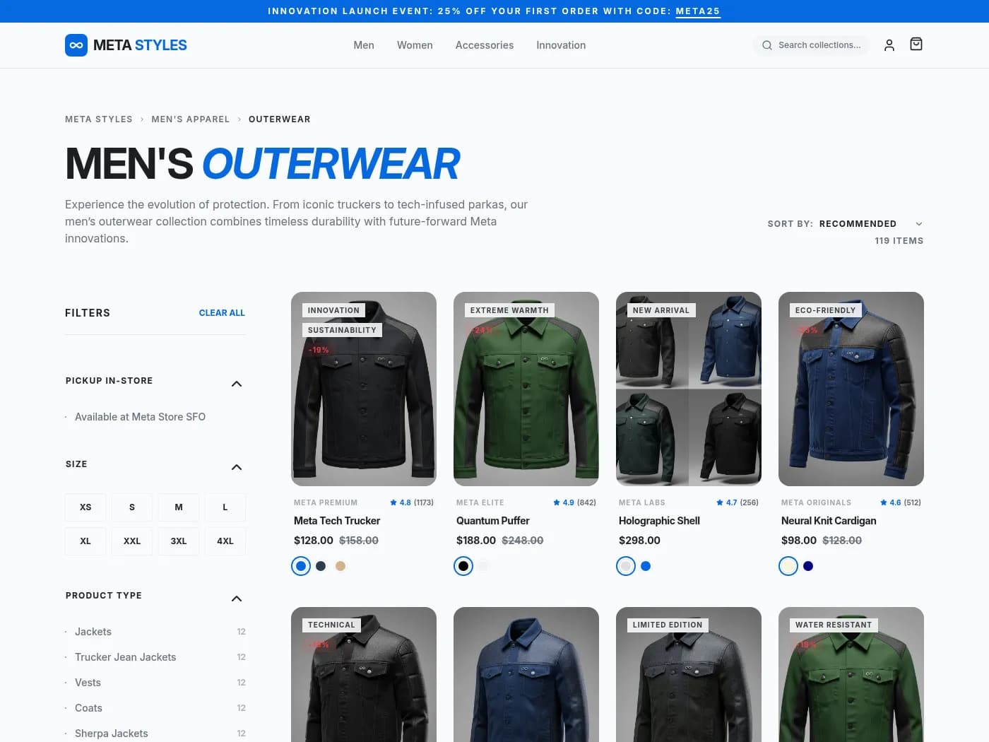 Meta Style Outerwear Shop
