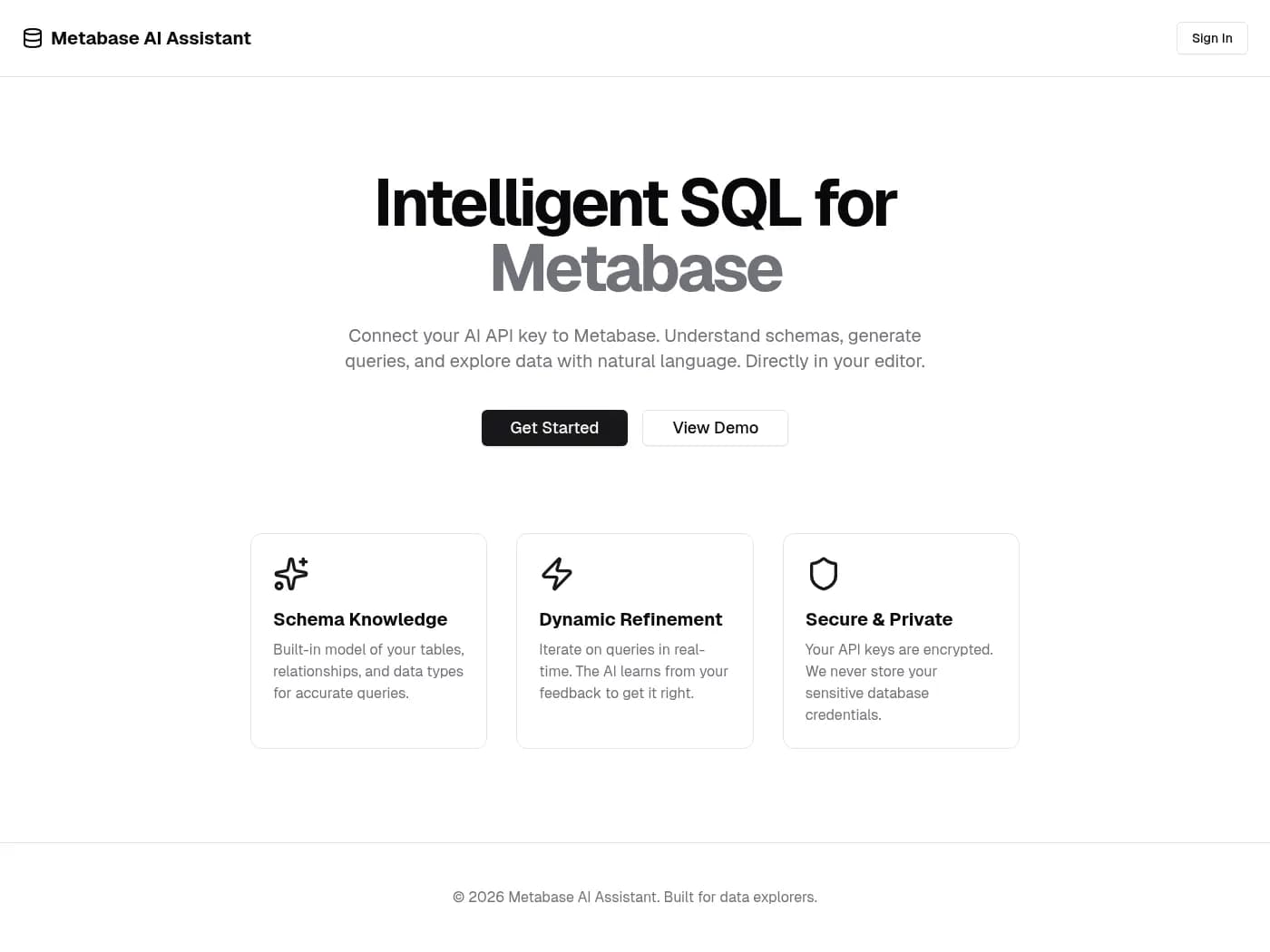 Metabase AI Assistant