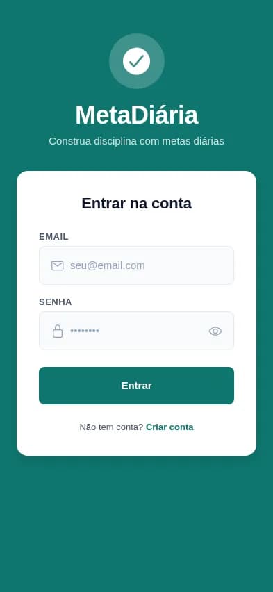 MetaDiária Habits Tracker