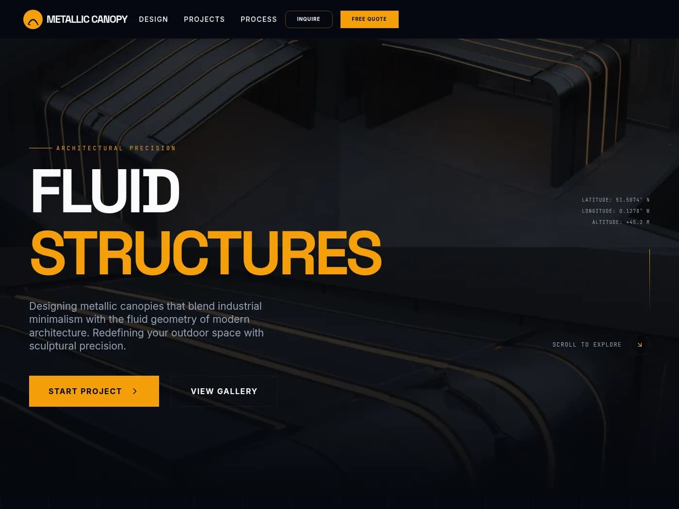 Metallic Canopy Designer