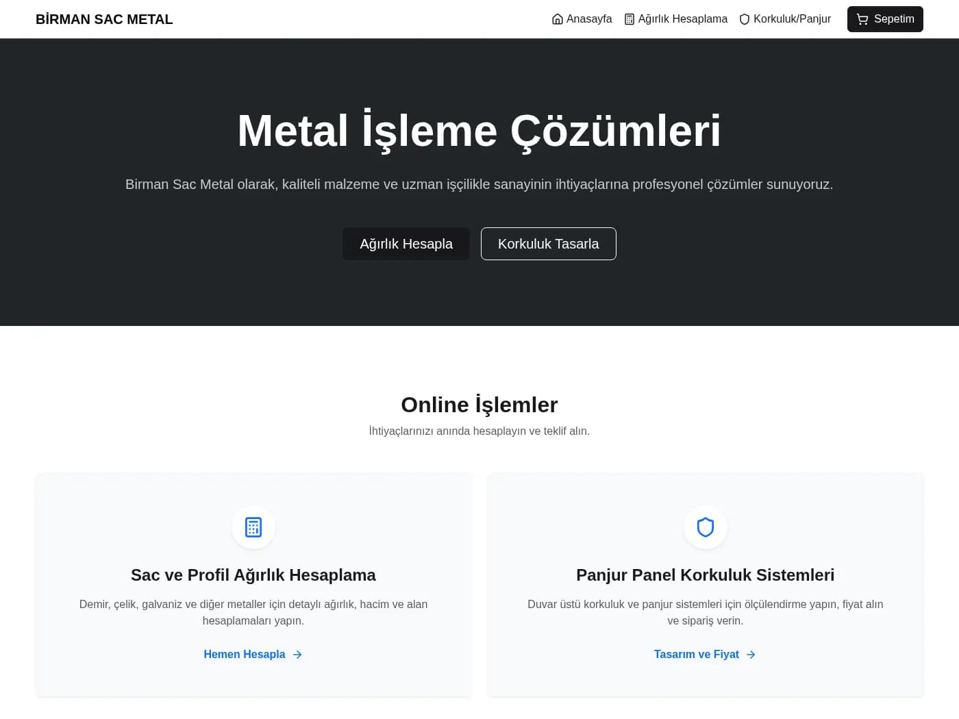 MetalWorks Cost Calculator