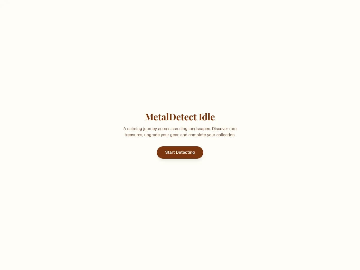 MetalDetect Idle Game