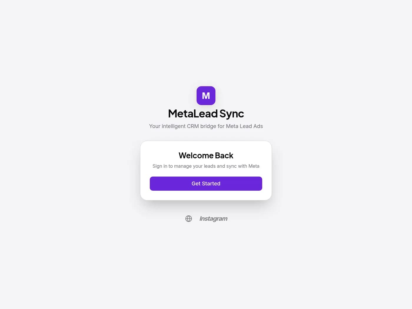 MetaLead Sync CRM
