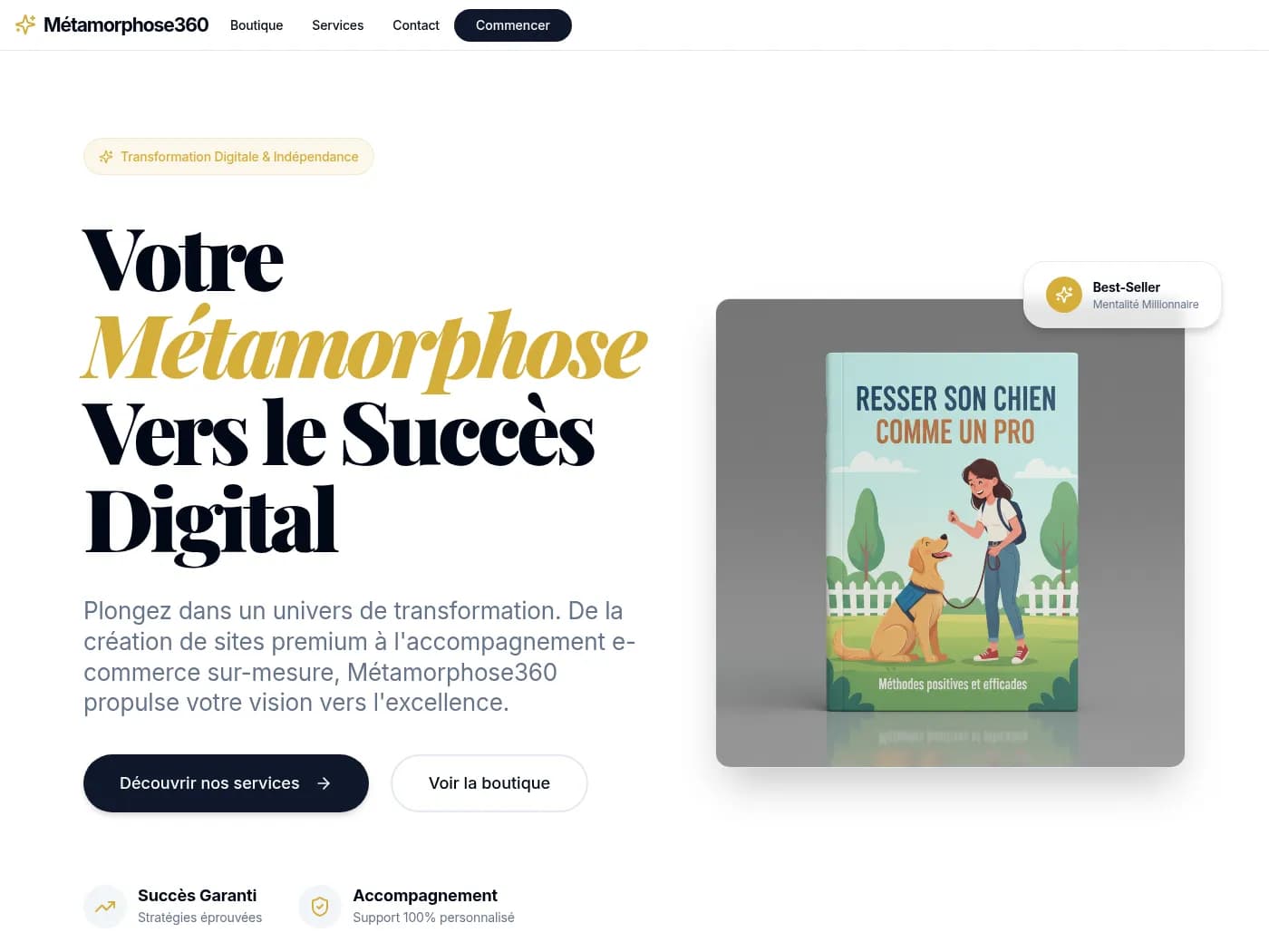 Métamorphose360 Web Showcase