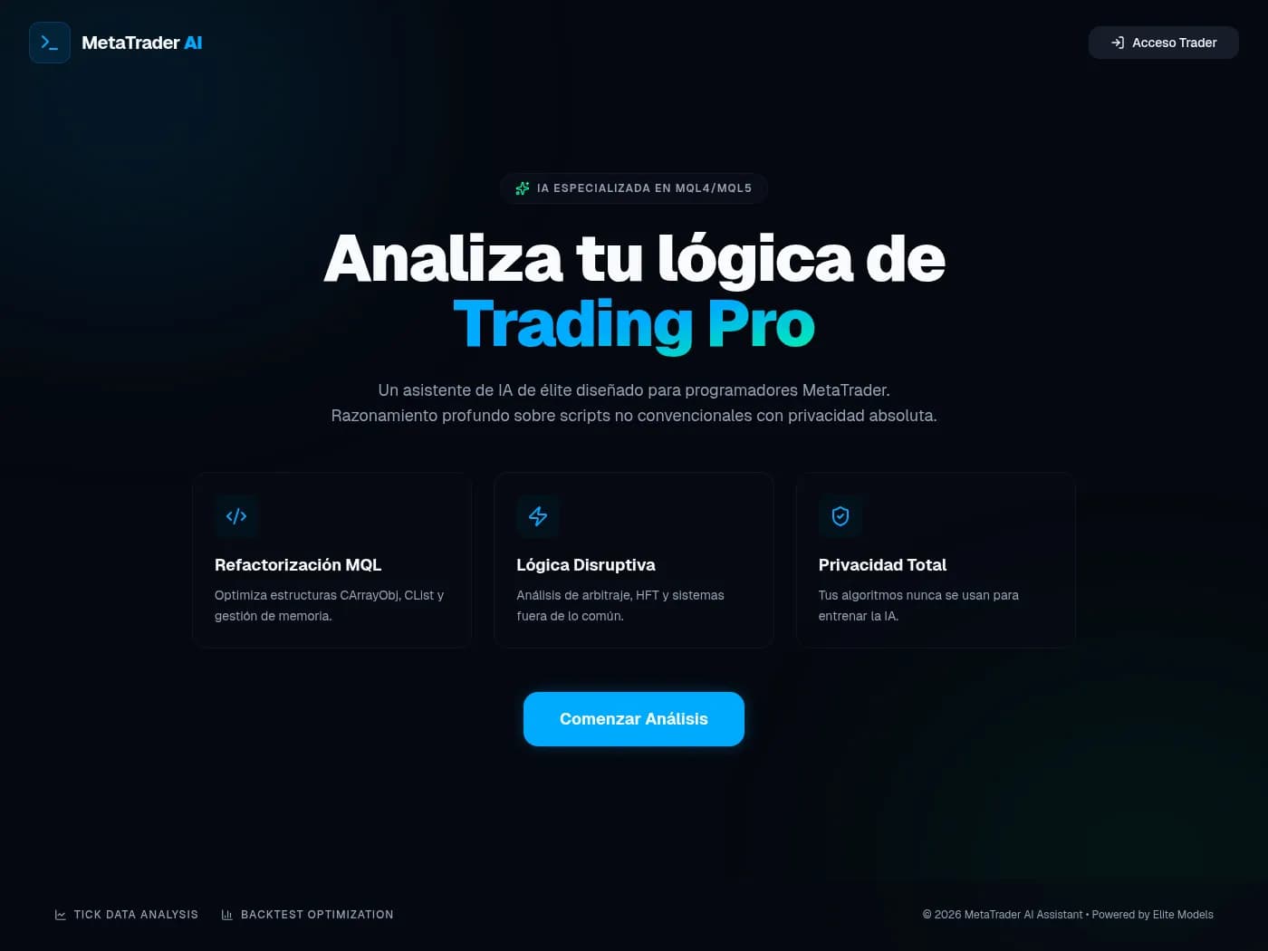 MetaTrader Code AI