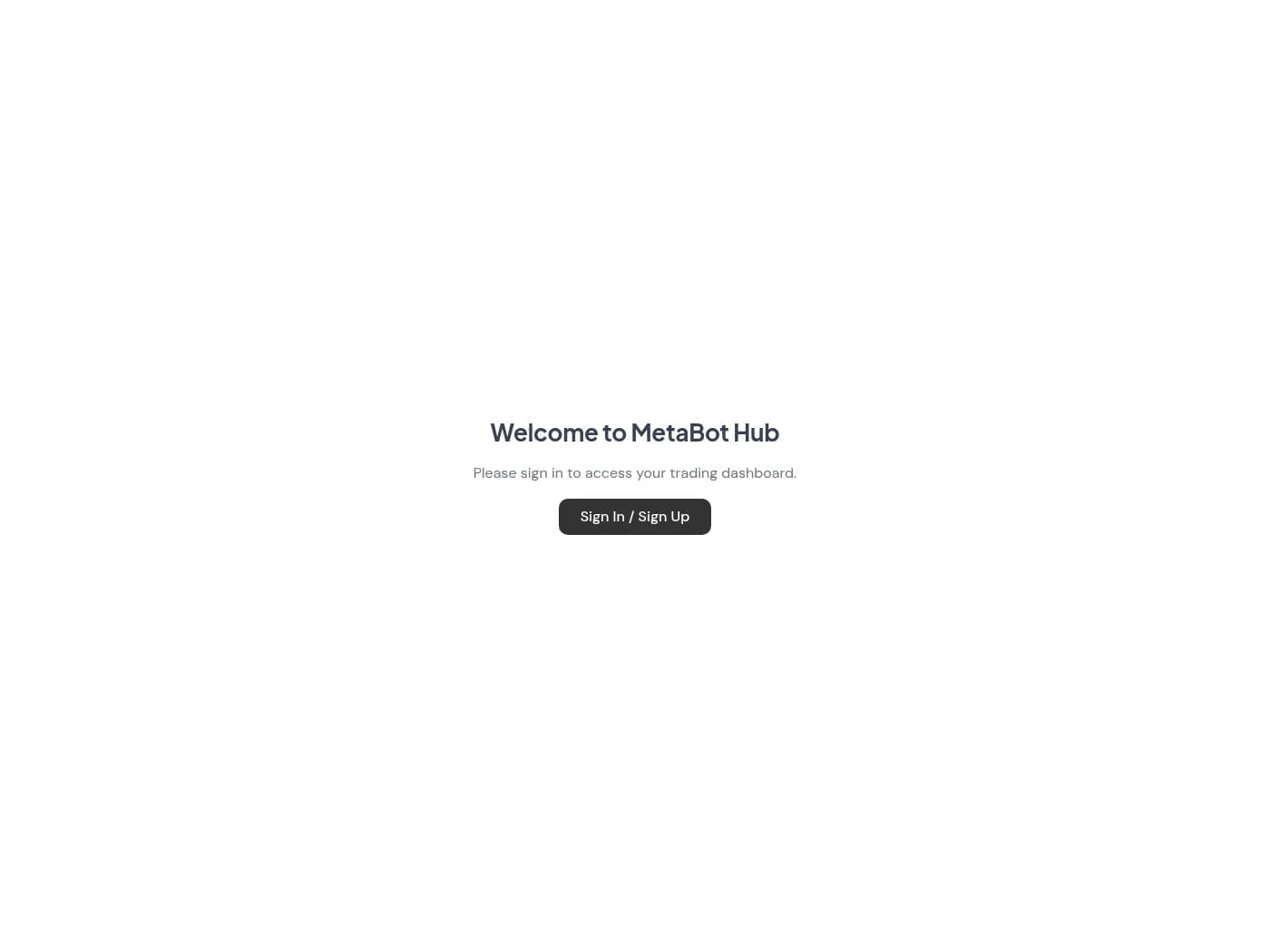 MetaTrader Trading Bot Hub