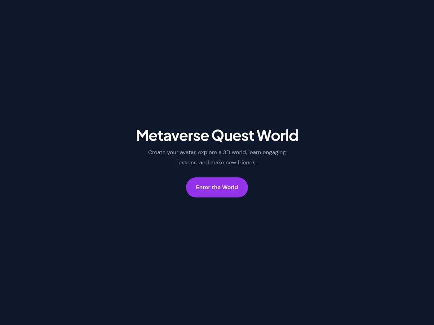 Metaverse Quest World