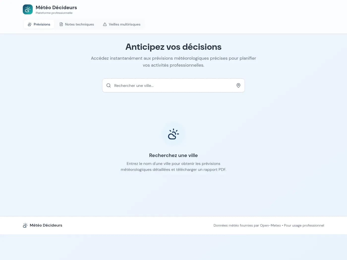 Météo Décideurs