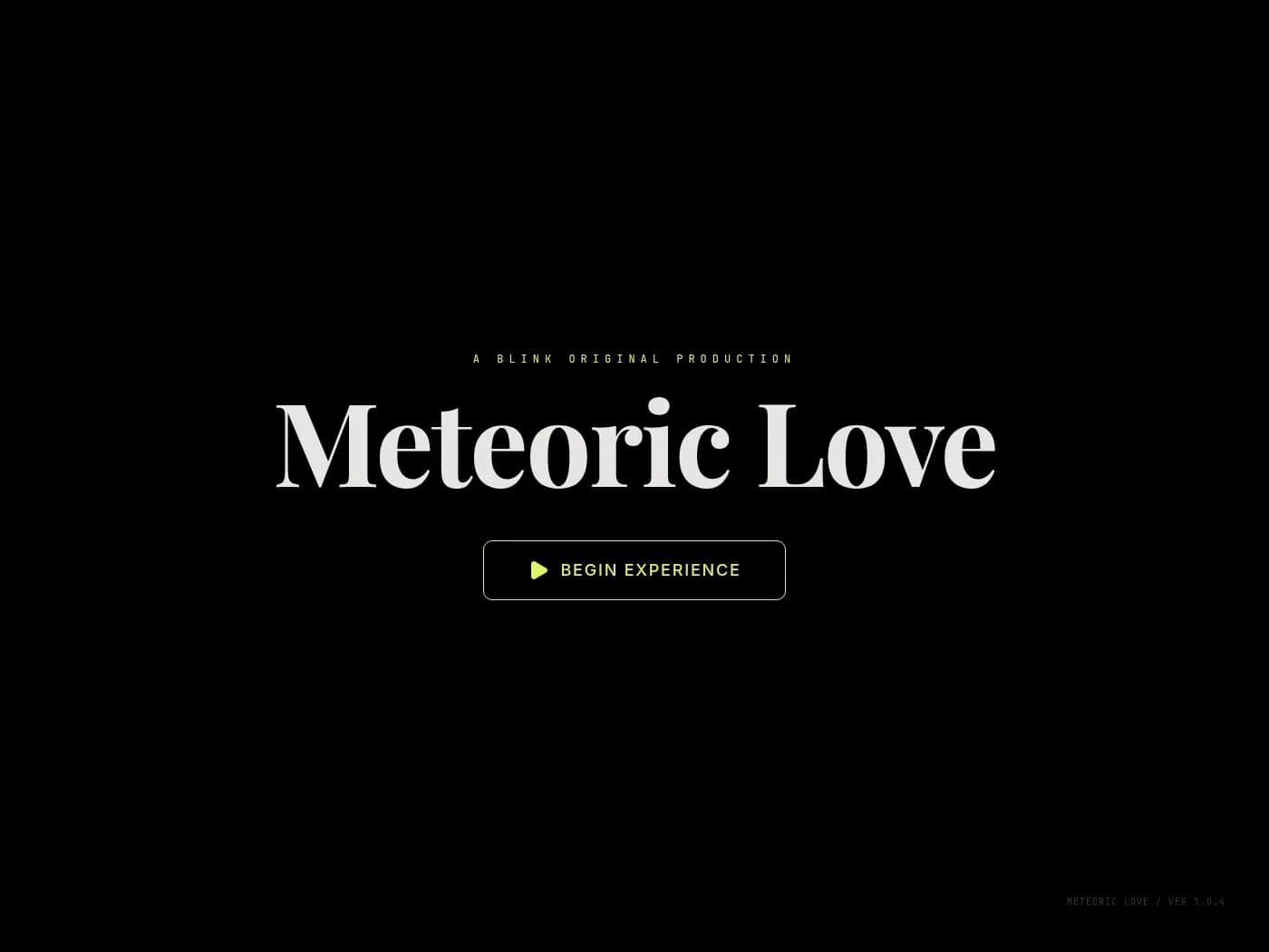 Meteoric Love Short Film