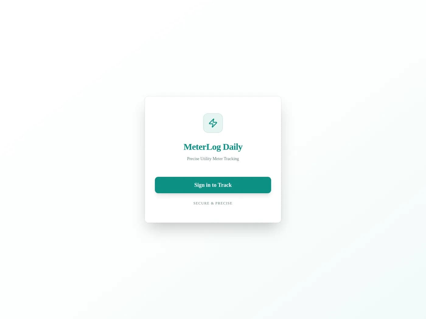 MeterLog Daily Tracker