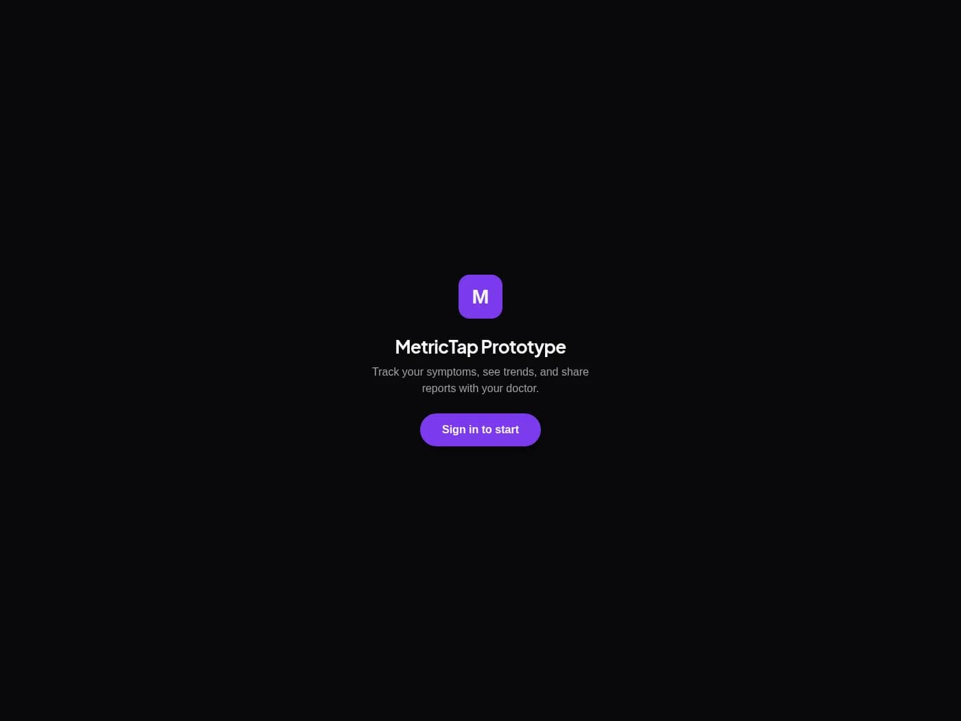 MetricTap Prototype