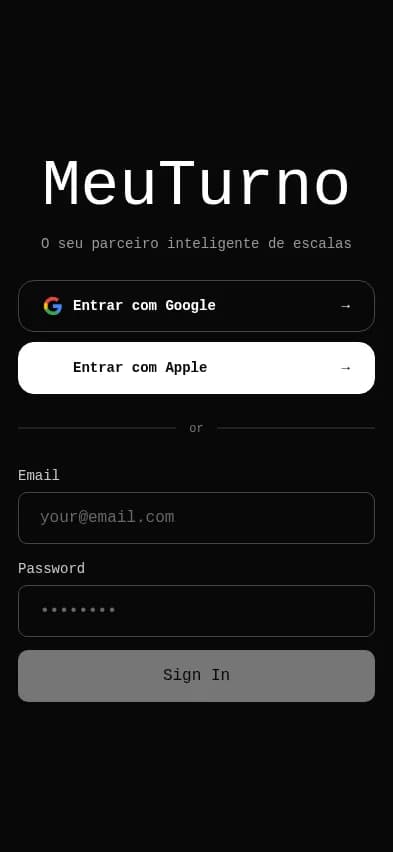 MeuTurno Smart Shift App