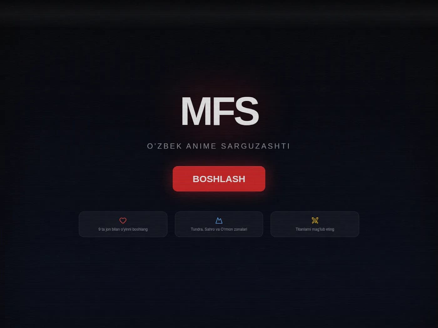 MFS: O'zbek Anime Game